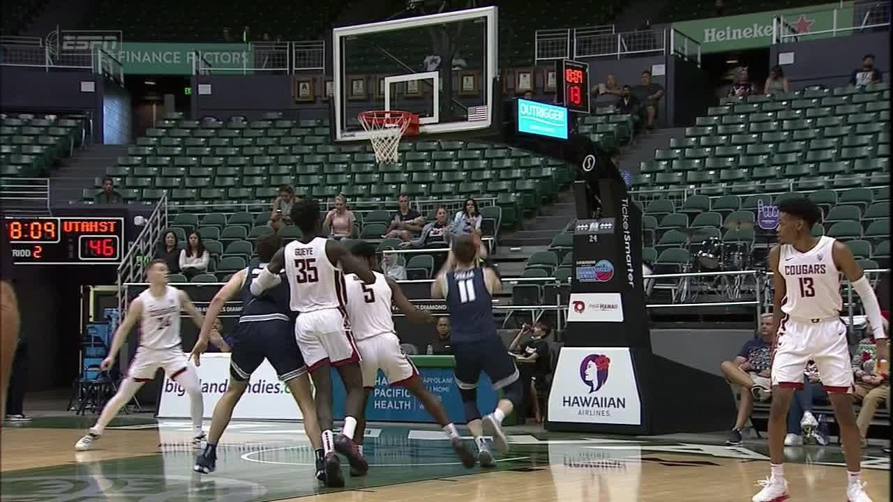 Max Shulga gets the and-1 to fall - ESPN Video