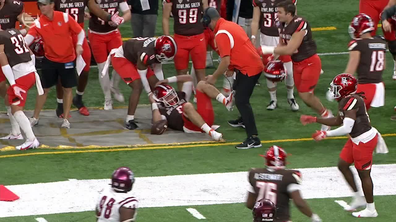 Bowling Green's Matt McDonald takes a late hit and exits game - ESPN Video