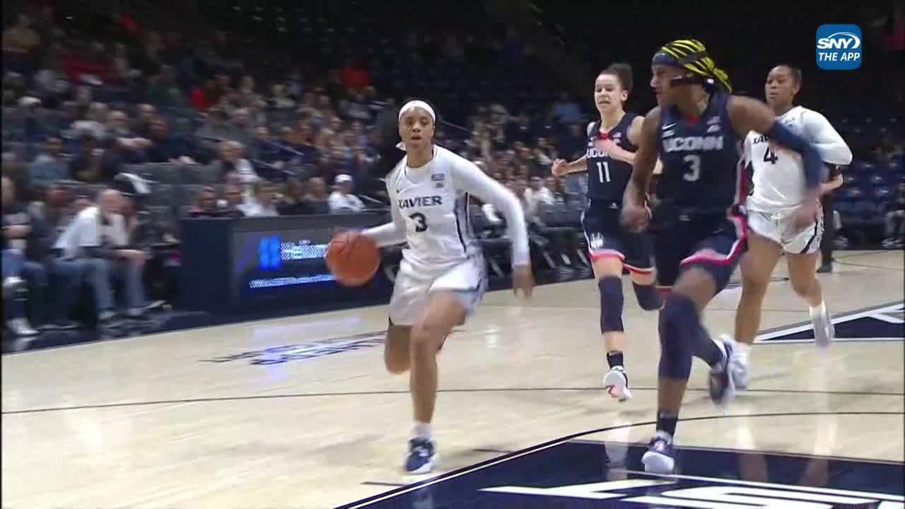 UConn's Aaliyah Edwards hustles back for big block - ESPN Video
