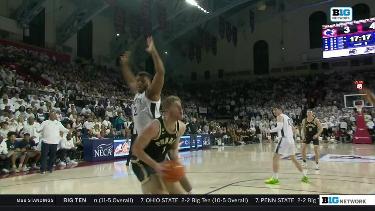 Purdue's Caleb Furst skies for big slam dunk - ESPN Video