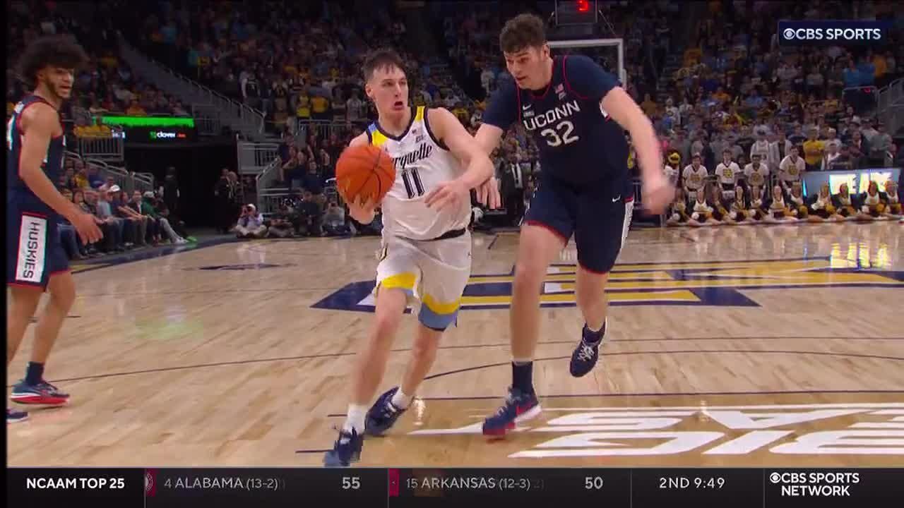 Tyler Kolek speeds to the rim for big Marquette basket - ESPN Video