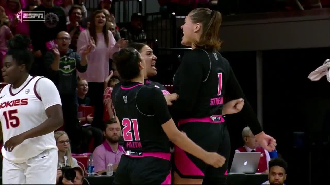 River Baldwin pulls NC State closer with the and-1 - ESPN Video