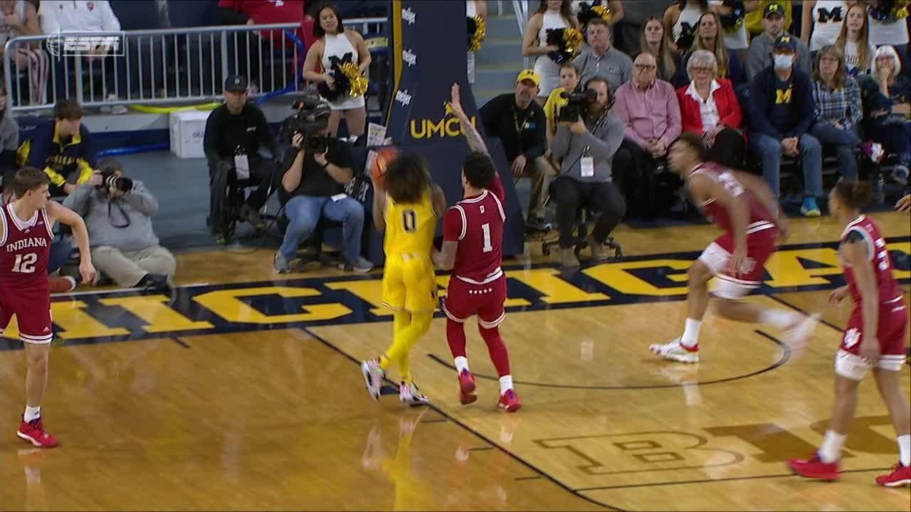 Trayce Jackson-Davis elevates for crucial block - ESPN Video