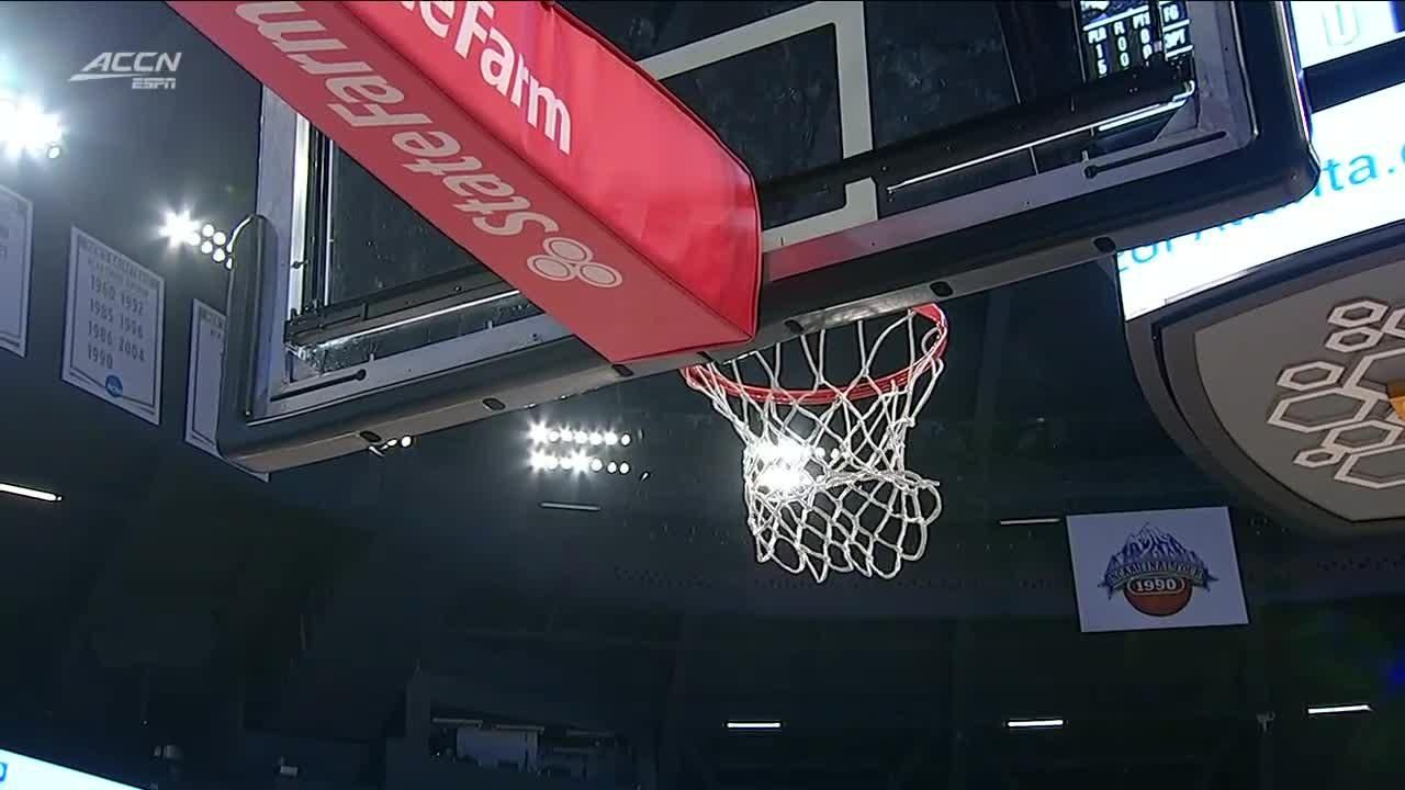 Kaia Harrison drains 3-point shot vs. Georgia Tech Yellow Jackets ...