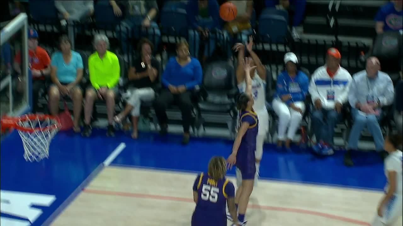 KK Deans drills 3-pointer in from Florida Gators vs. LSU Tigers - ESPN ...
