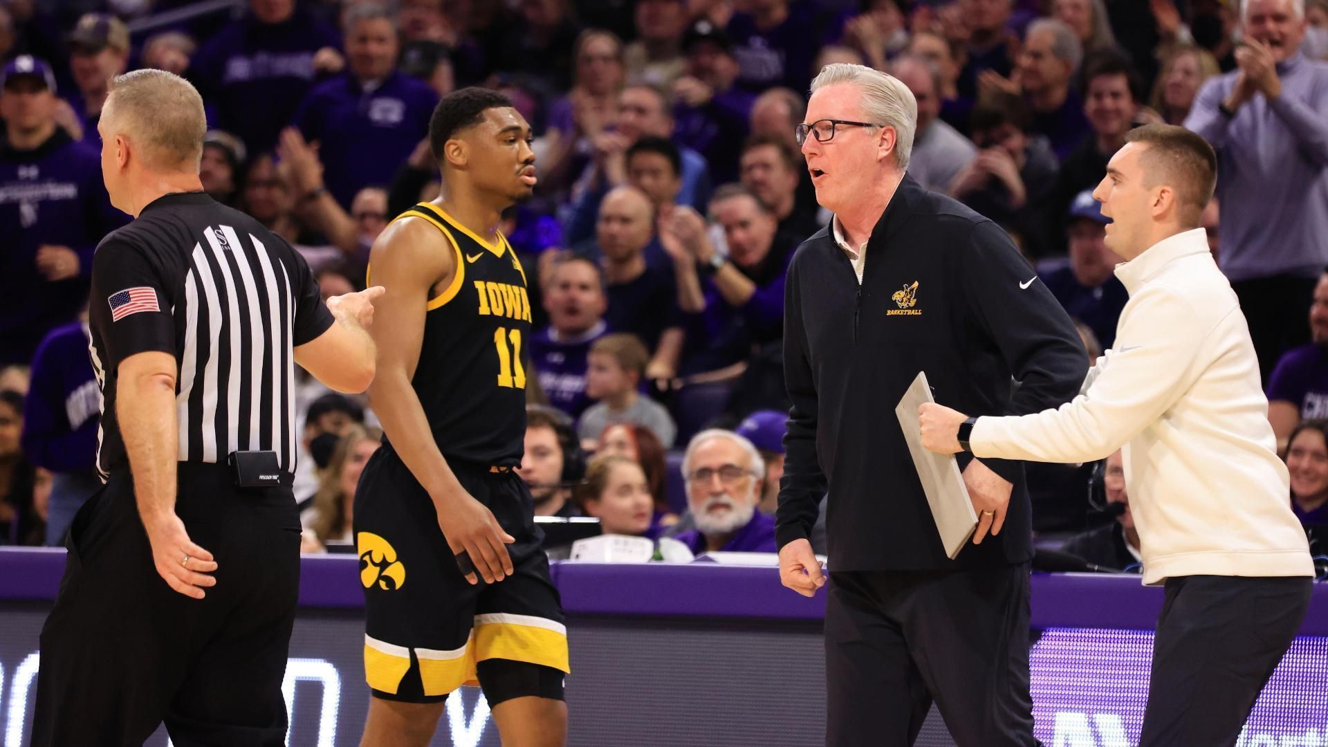 Fran McCaffery gets ejected for arguing with the refs - ESPN Video