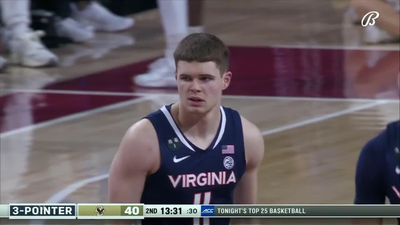 Isaac McKneely drains back-to-back treys for Virginia - ESPN Video