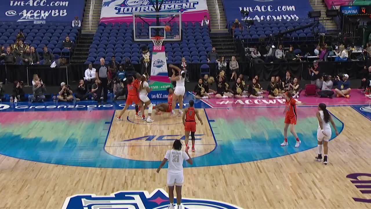 Demeara Hinds shows off vision with nice dime vs. Virginia Cavaliers ...