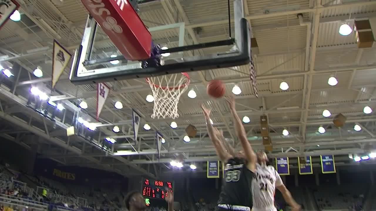 Tylan Pope gets the lay-in to fall vs. East Carolina Pirates - ESPN Video