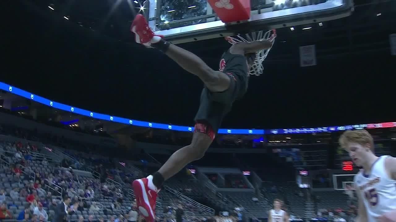 Darius Burford steals and elevates for dunk - ESPN Video