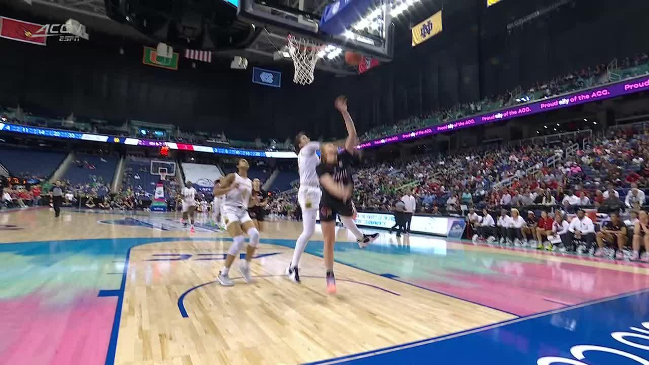 Hailey Van Lith gets the and-1 to fall - ESPN Video