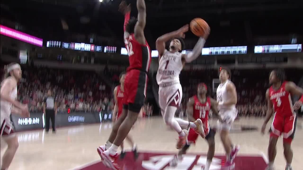 Jacobi Wright makes the nice bucket against the Georgia Bulldogs - ESPN ...