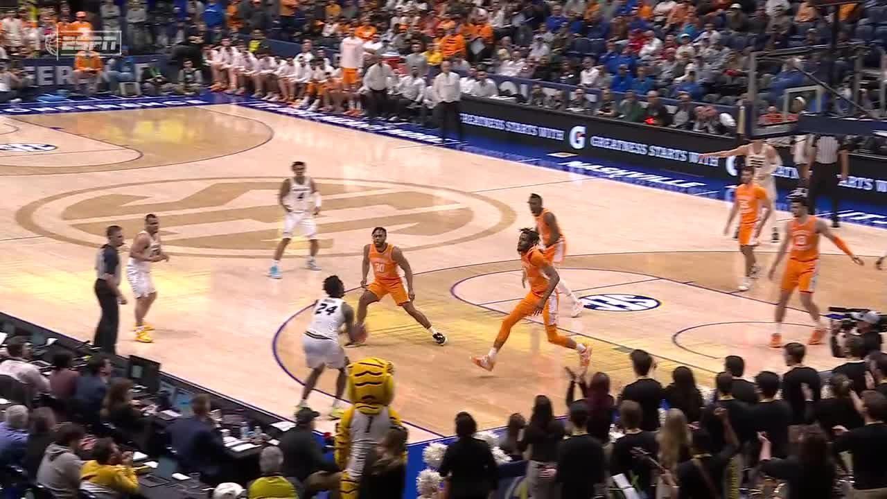 Kobe Brown evens it up for Missouri with a 3 - ESPN Video
