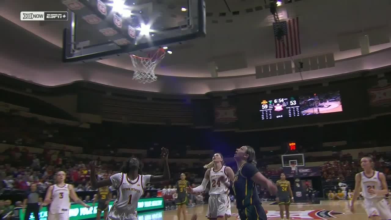 Caitlin Bickle gets the basket plus the foul - ESPN Video