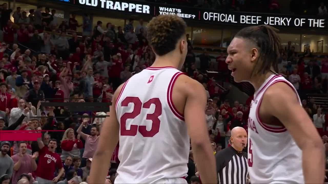 Trayce Jackson-Davis gets the basket plus the foul - ESPN Video