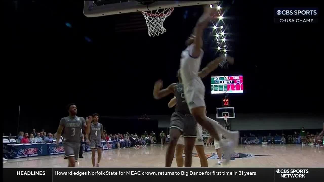Alijah Martin flies in for two-handed flush as FAU win C-USA - ESPN Video
