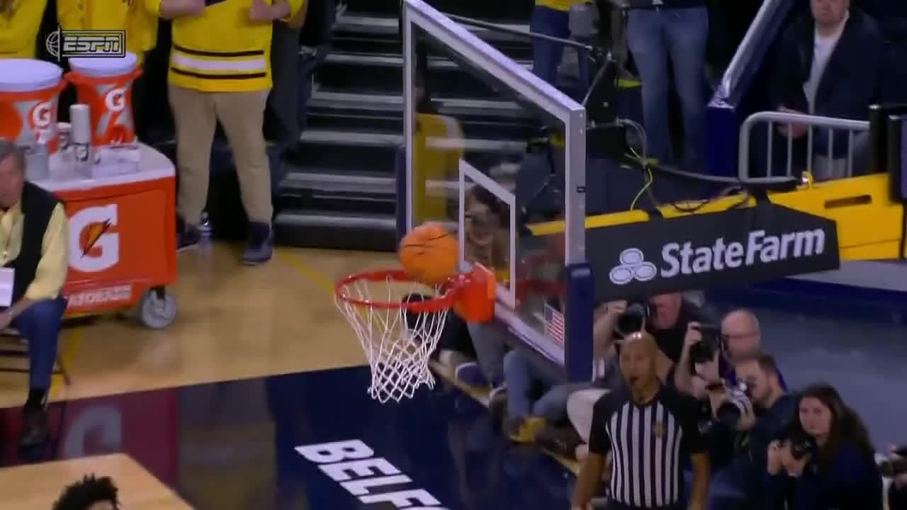 Joey Baker makes a nice move for the layup - ESPN Video