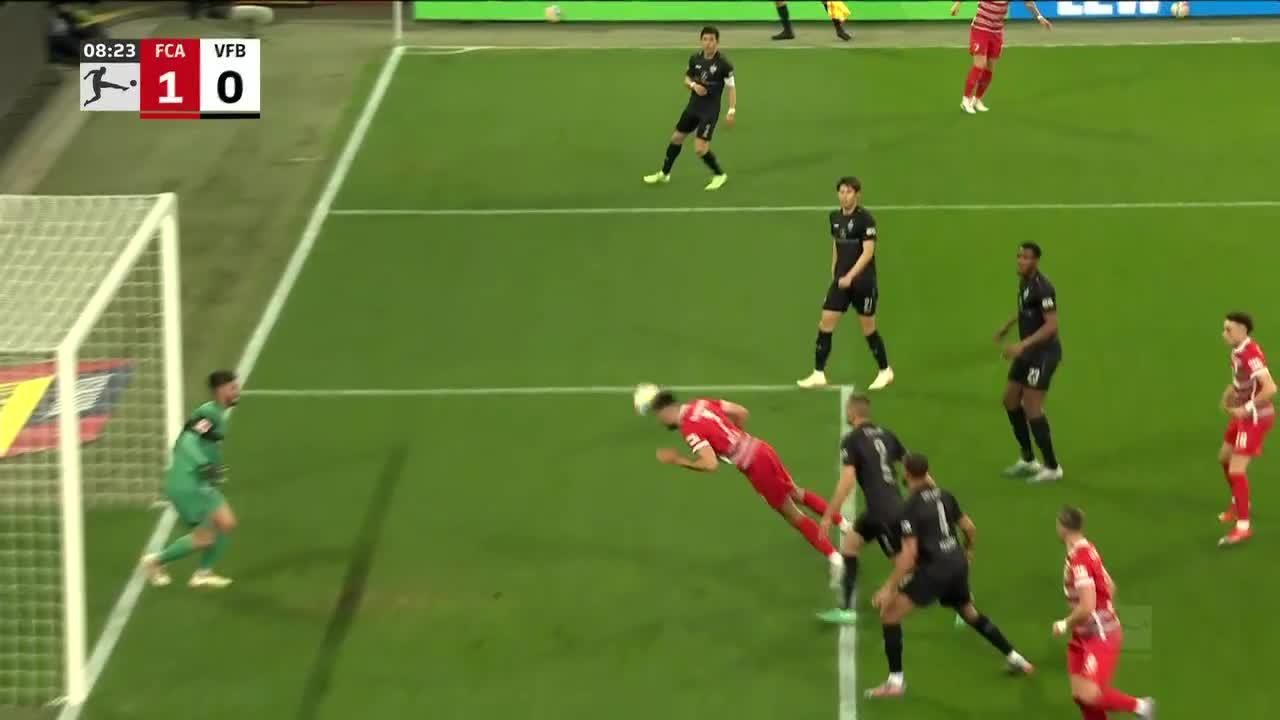 Dion Drena Beljo heads home the opener for Augsburg - ESPN Video