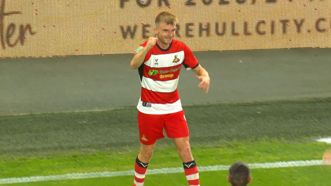 George Miller scores twice for Doncaster in the Carabao Cup - ESPN Video