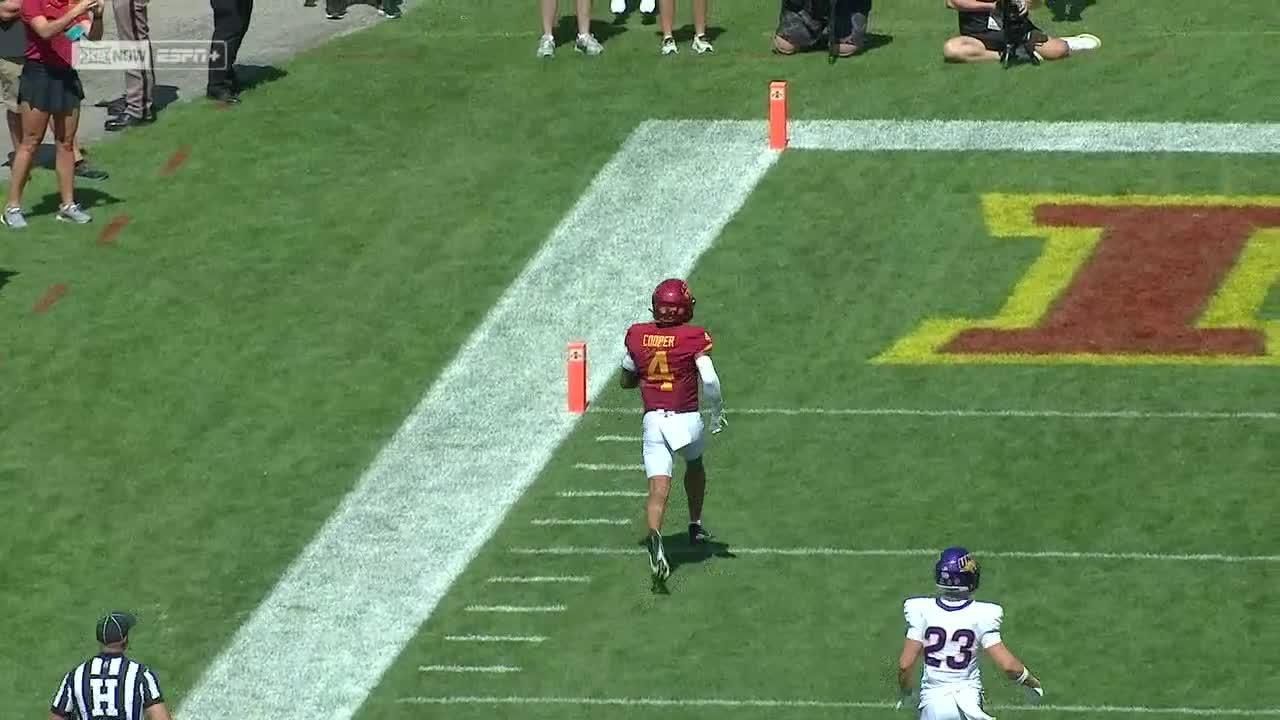 Jeremiah Cooper crosses goal line for a touchdown - ESPN Video