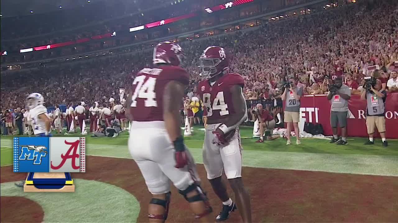 Jalen Milroe throws 29-yard TD off back foot - ESPN Video