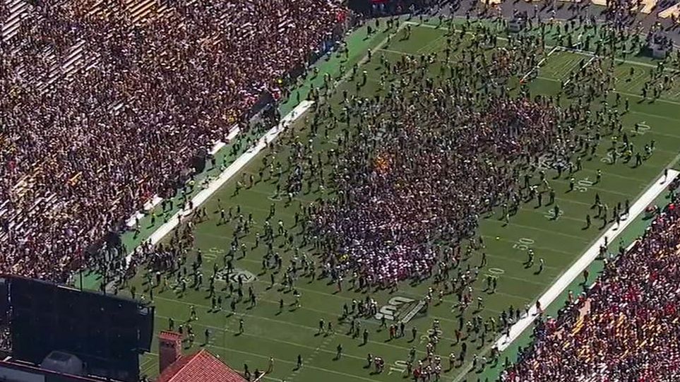 Colorado fans rush Folsom Field after taking down Nebraska - ESPN Video