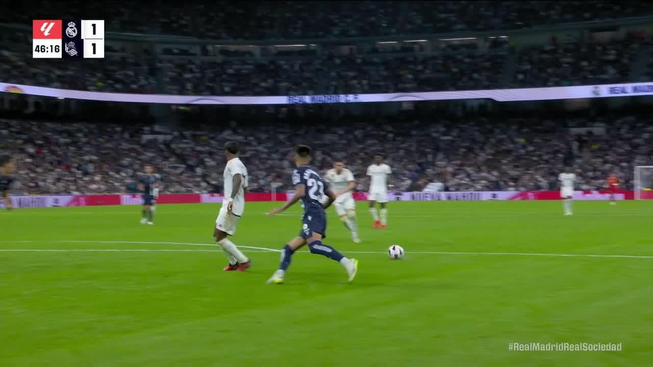 Federico Valverde goal 46th minute Real Madrid 1-1 Real Sociedad - ESPN ...