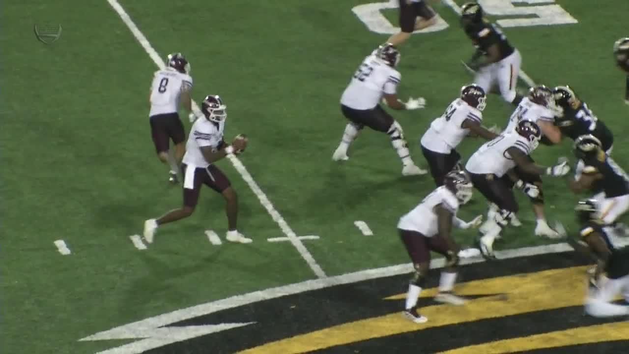 Swayze Bozeman with a Sack vs. Texas State Bobcats - ESPN Video