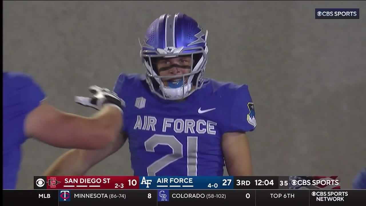 Zac Larrier finds Cade Harris wide open for 54-yard Air Force TD - ESPN Video