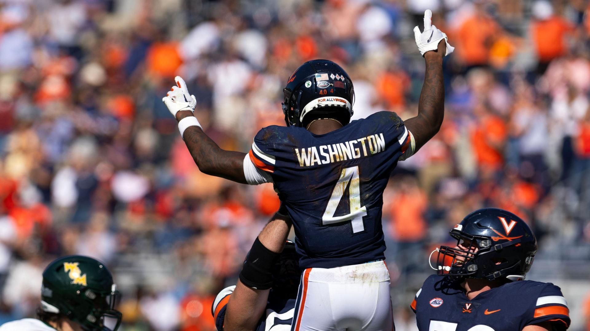 Malik Washington scores 27-yard touchdown to pad Virginia's lead - ESPN ...