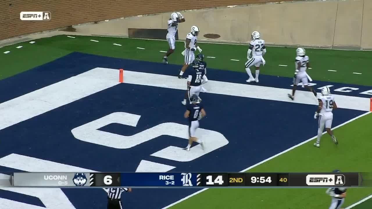 Jackson Mitchell with a Spectacular Defensive Touchdown vs. UConn ...