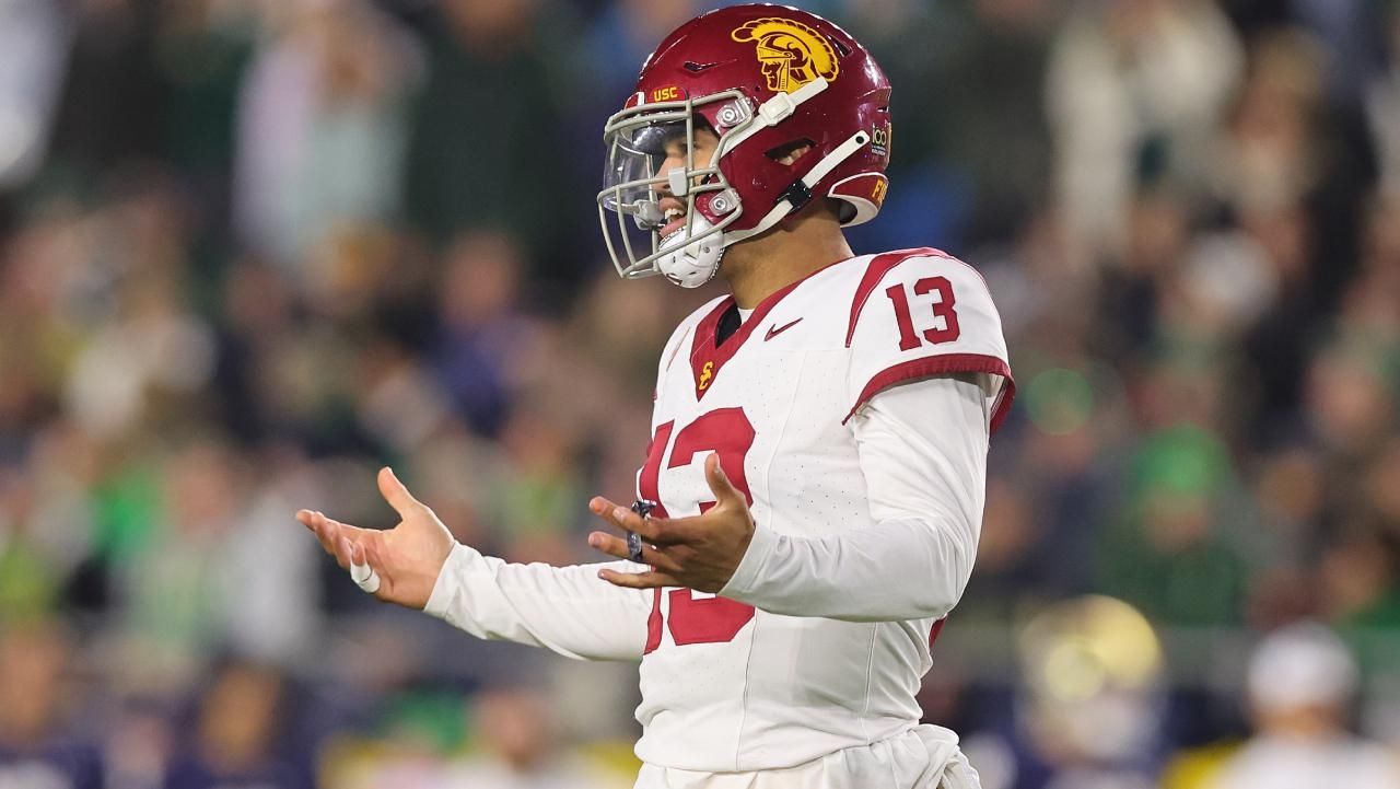 Caleb Williams throws 3 INTs for first time in USC's loss to Notre Dame ...