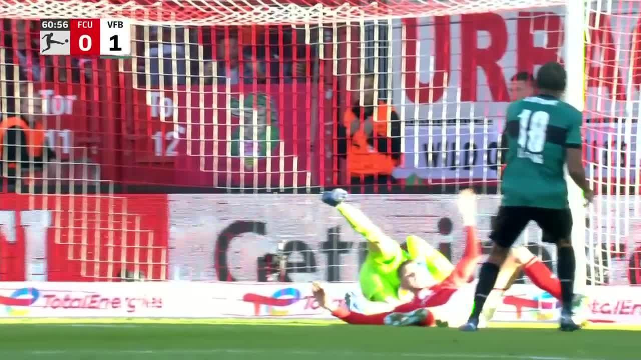 Frederik Ronnow with a Goalkeeper Save VfB Stuttgart - ESPN Video