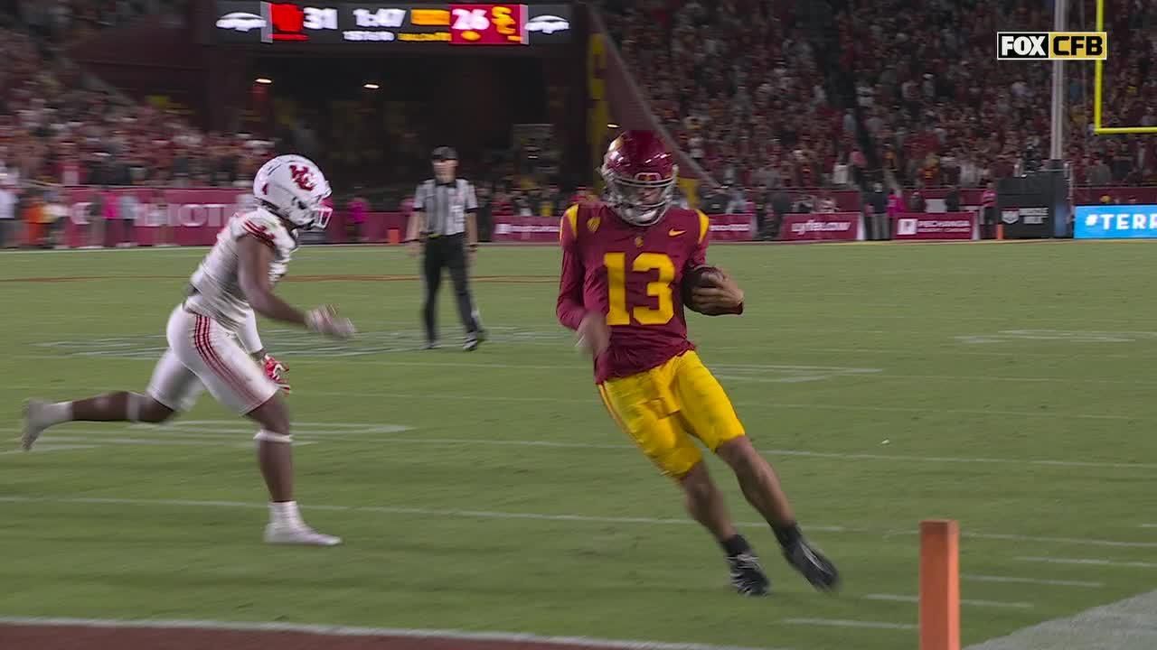 Caleb Williams calls his own number to give USC the late lead - ESPN Video