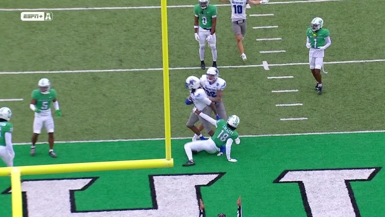Joseph Scates hauls in the go-ahead TD for Memphis in the closing ...
