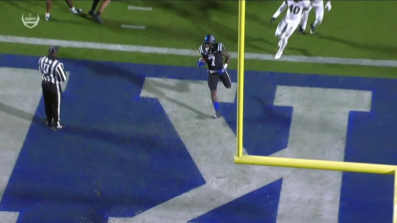 Jordan Waters' short TD run ties the score for Duke - ESPN Video