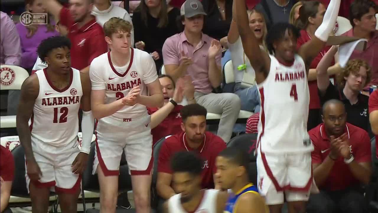 Nick Pringle gets up for the beautiful jam - ESPN Video