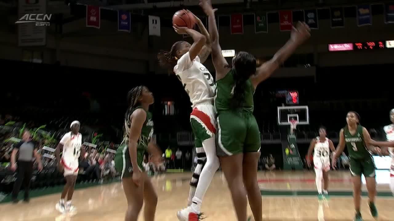 Lazaria Spearman sinks and-1 for Miami - ESPN Video