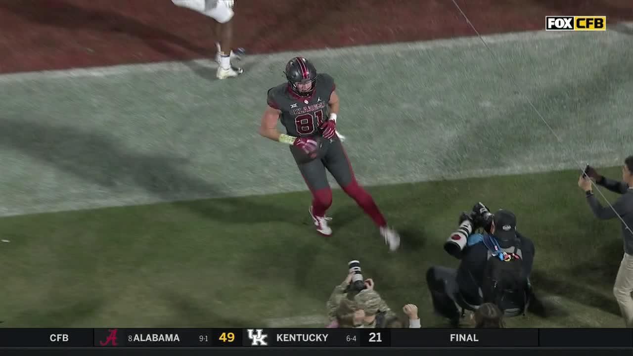 Oklahoma extends lead after Dillon Gabriel's TD pass - ESPN Video