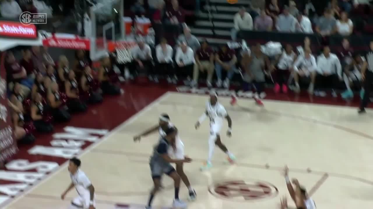 Kareem Thompson drains the deep 3 - ESPN Video