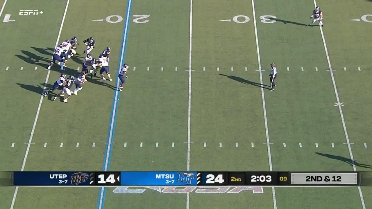 Richard Kinley makes timely sack vs. UTEP - ESPN Video