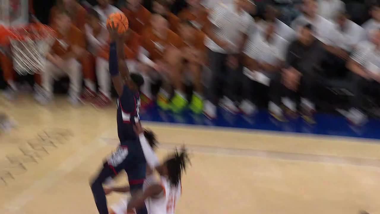 Samson Johnson throws down transition dunk for UConn - ESPN Video