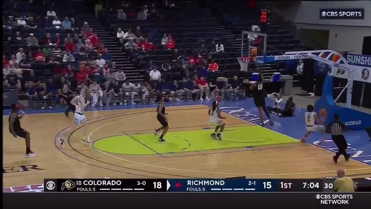 Cody Williams with the steal-and-score for Colorado - ESPN Video
