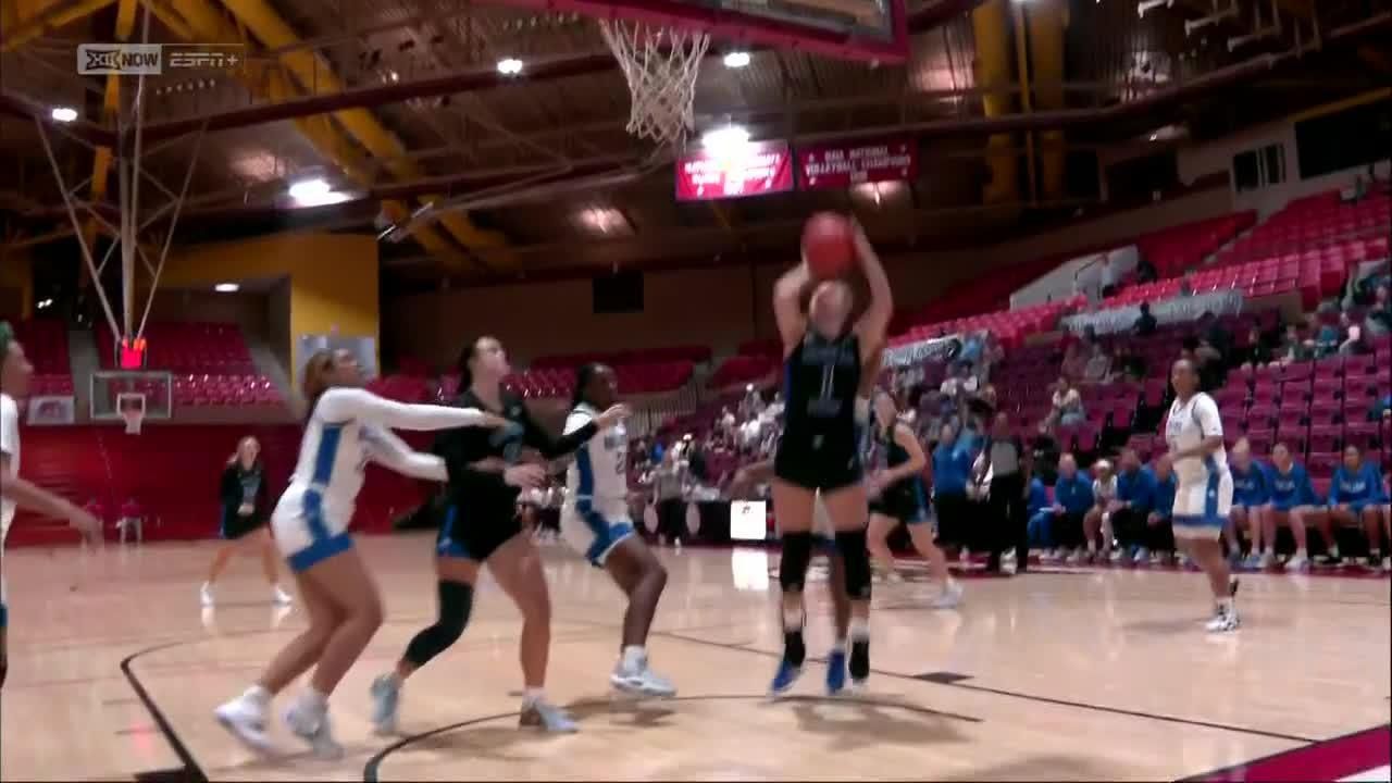 Amari Whiting finishes off her own rebound for BYU - ESPN Video