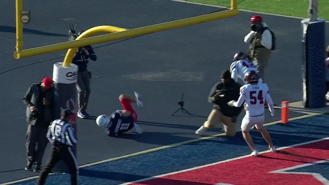 Kyle Wickersham connects for 10-yard TD pass - ESPN Video