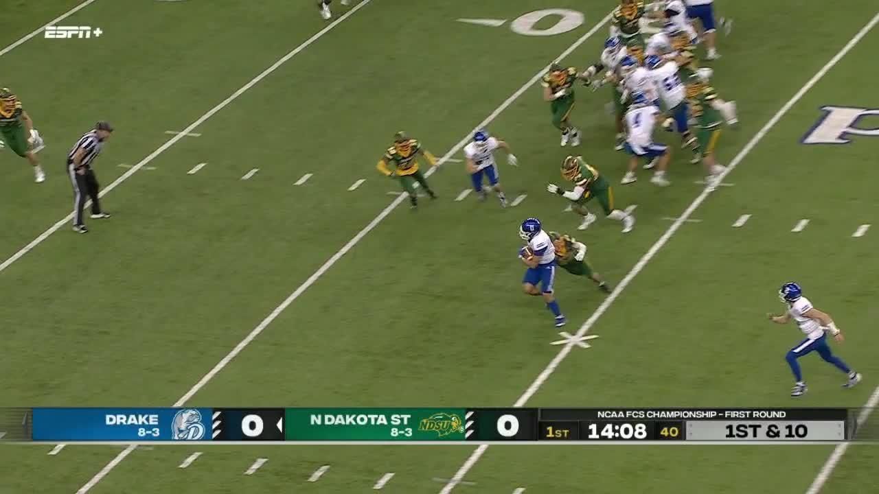 Dorian Boyland powers past defense for 22-yard rush - ESPN Video