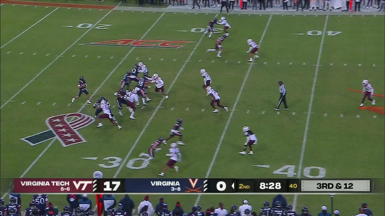 Norell Pollard makes timely sack vs. Virginia Tech - ESPN Video