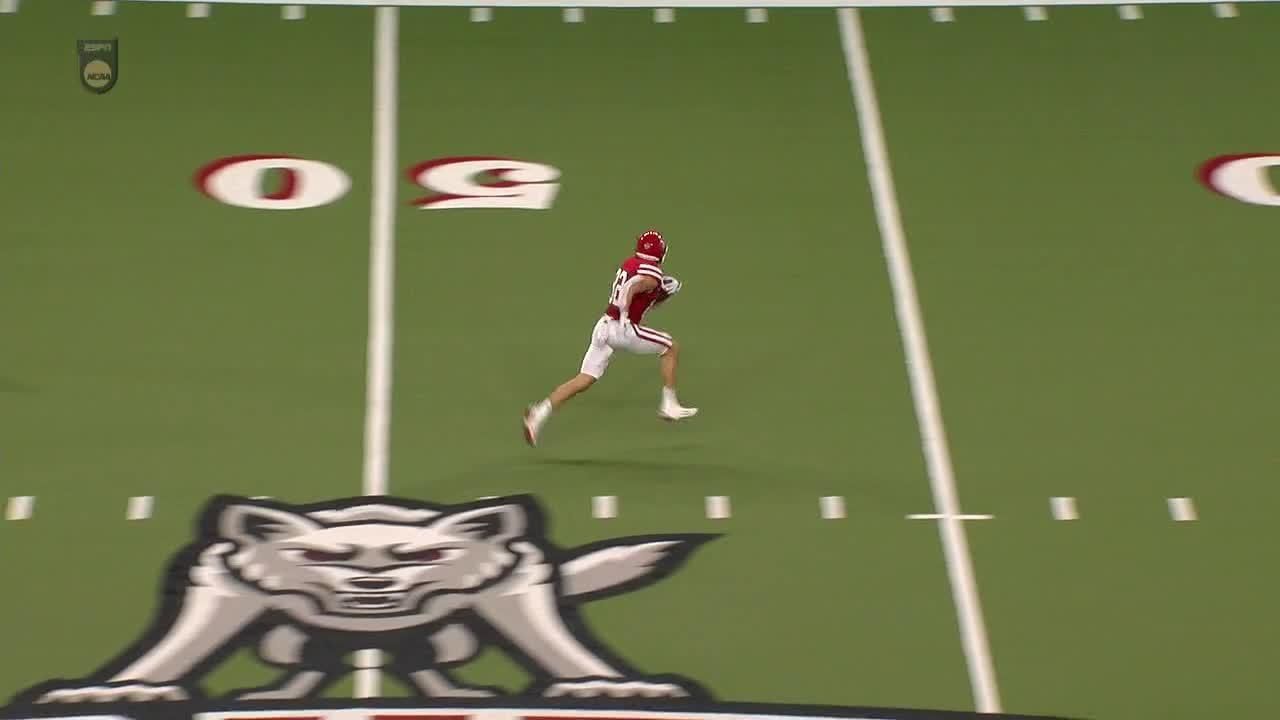 Aidan Bouman airs it out for 75-yard touchdown pass - ESPN Video
