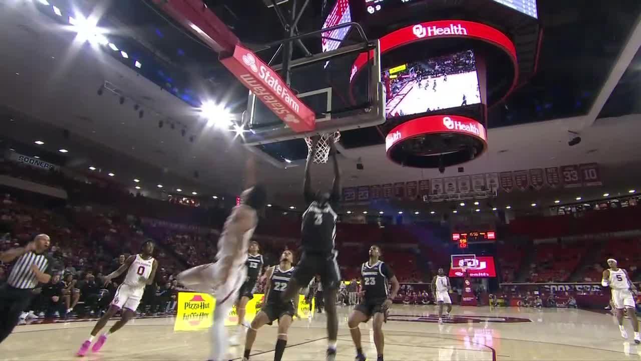 Milos Uzan somehow gets the and-1 to fall - ESPN Video