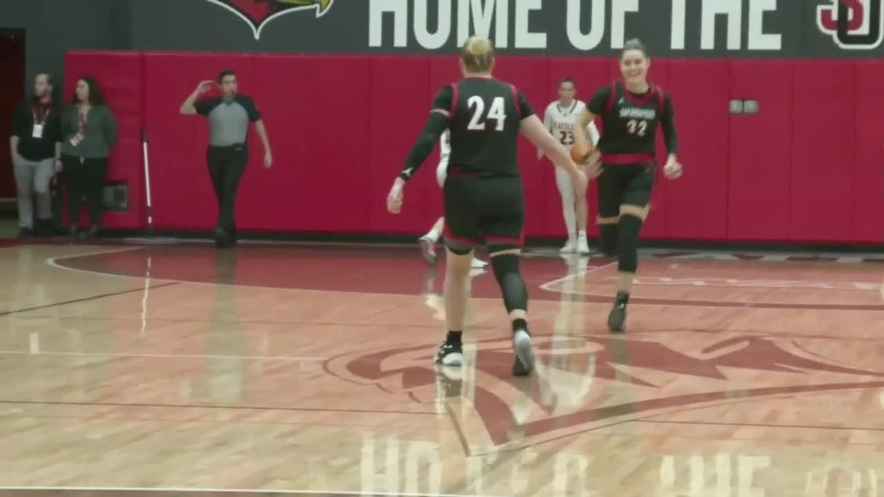 Jada Lewis hits from way downtown - ESPN Video